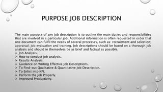 Presentation on Payroll Job Description . | PPSX