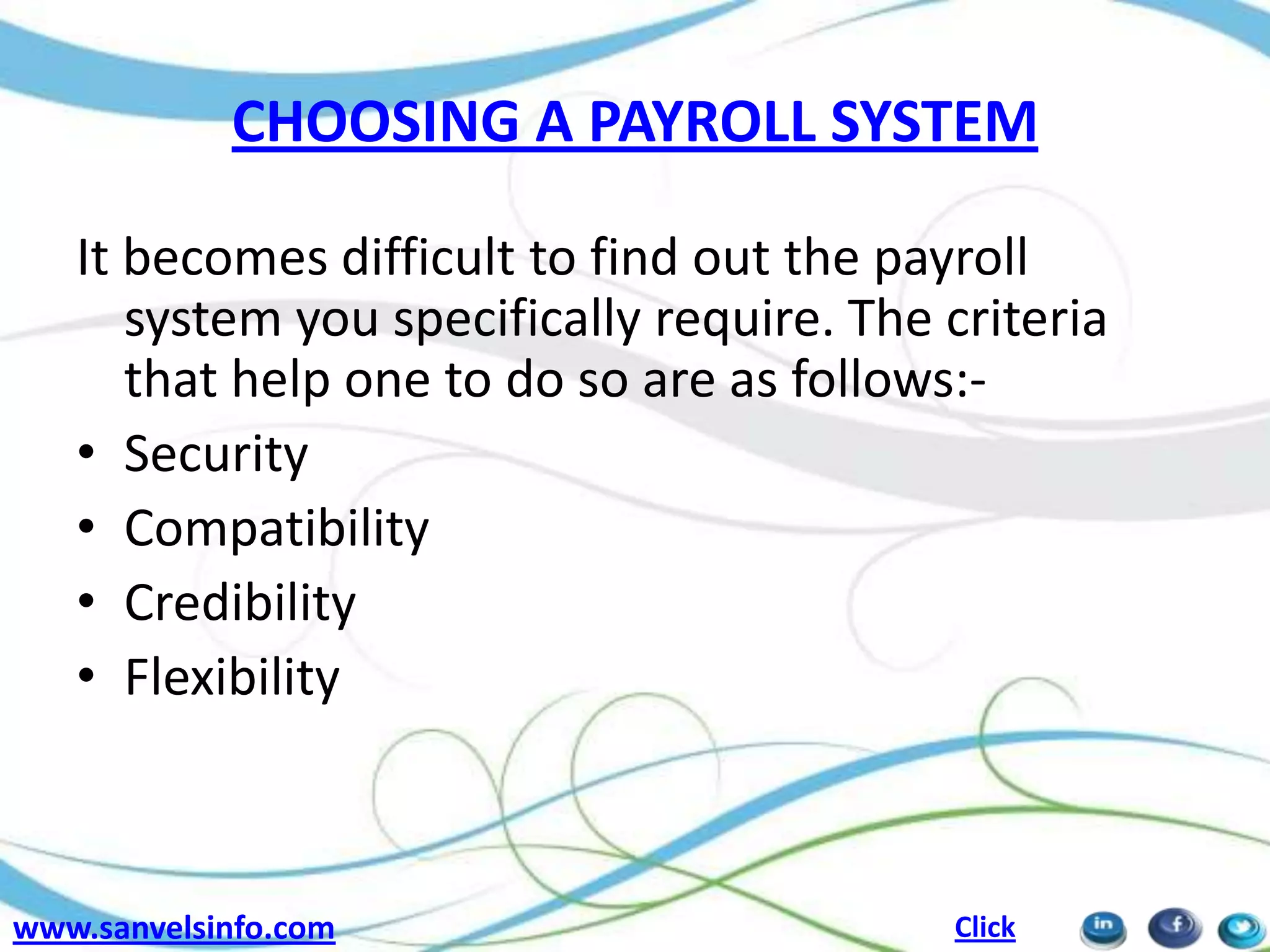 Payroll management Ppt | PPTX