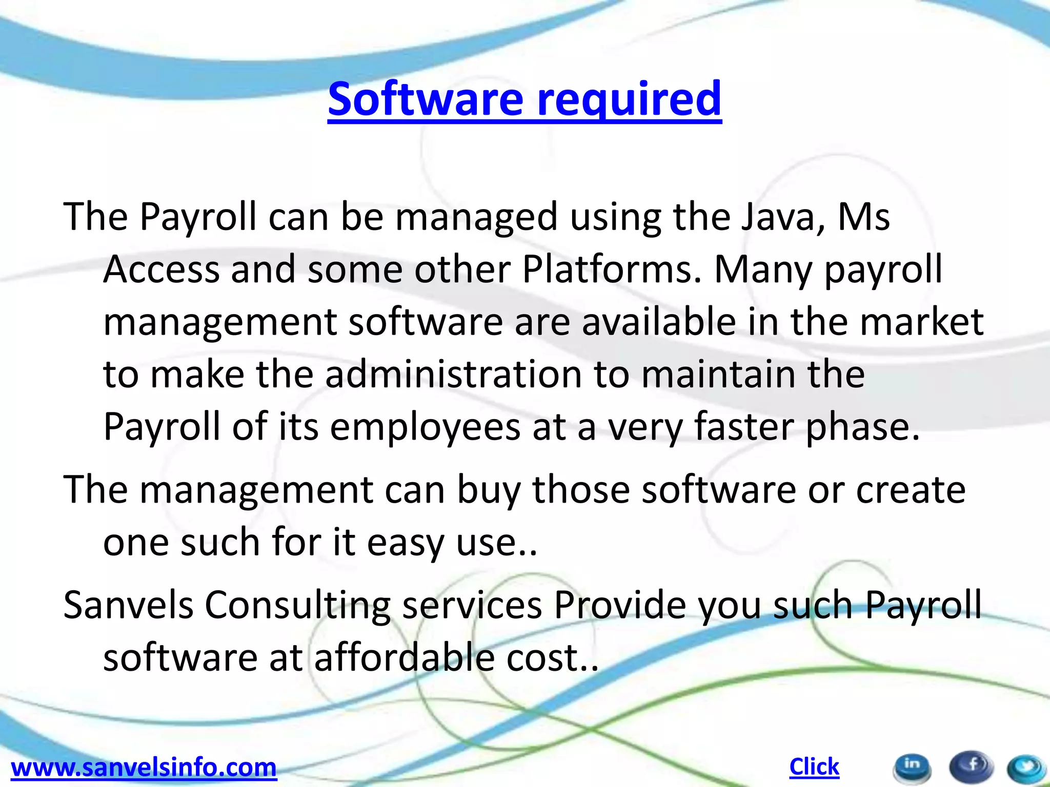 Payroll management Ppt | PPTX