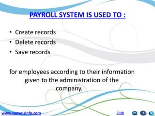 Payroll management Ppt | PPTX