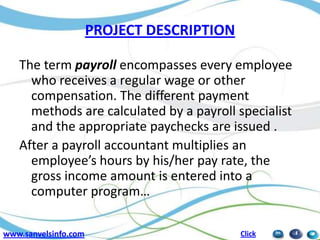 Payroll management Ppt | PPTX