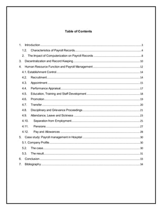 Payroll Management: Case study of a reputed Hospital in Mumbai[www ...