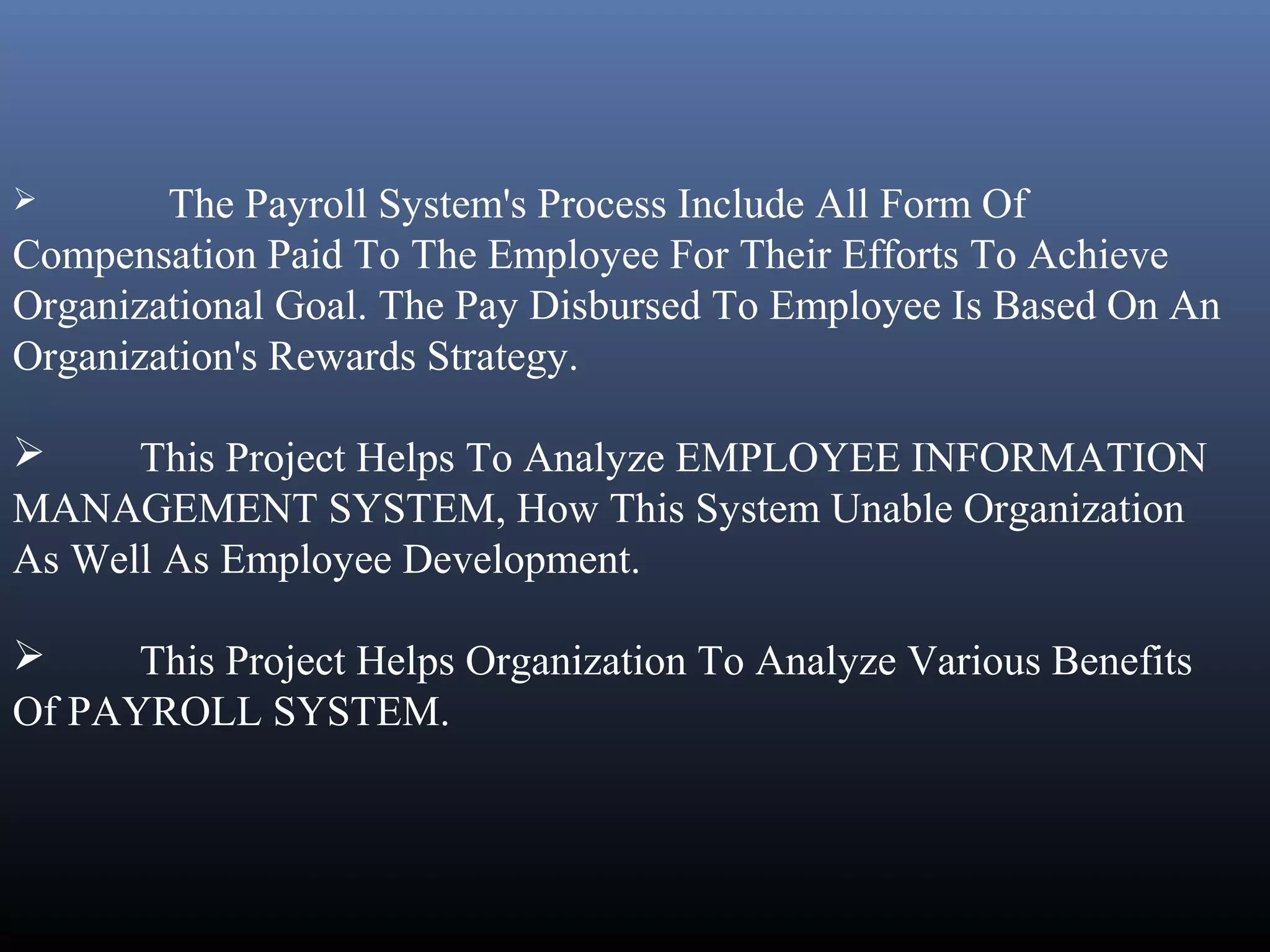 Payroll Management System | PPT