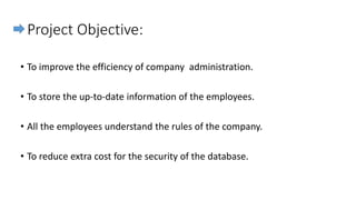 Payroll management system for Employee | PPTX