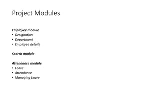 Payroll management system for Employee | PPTX
