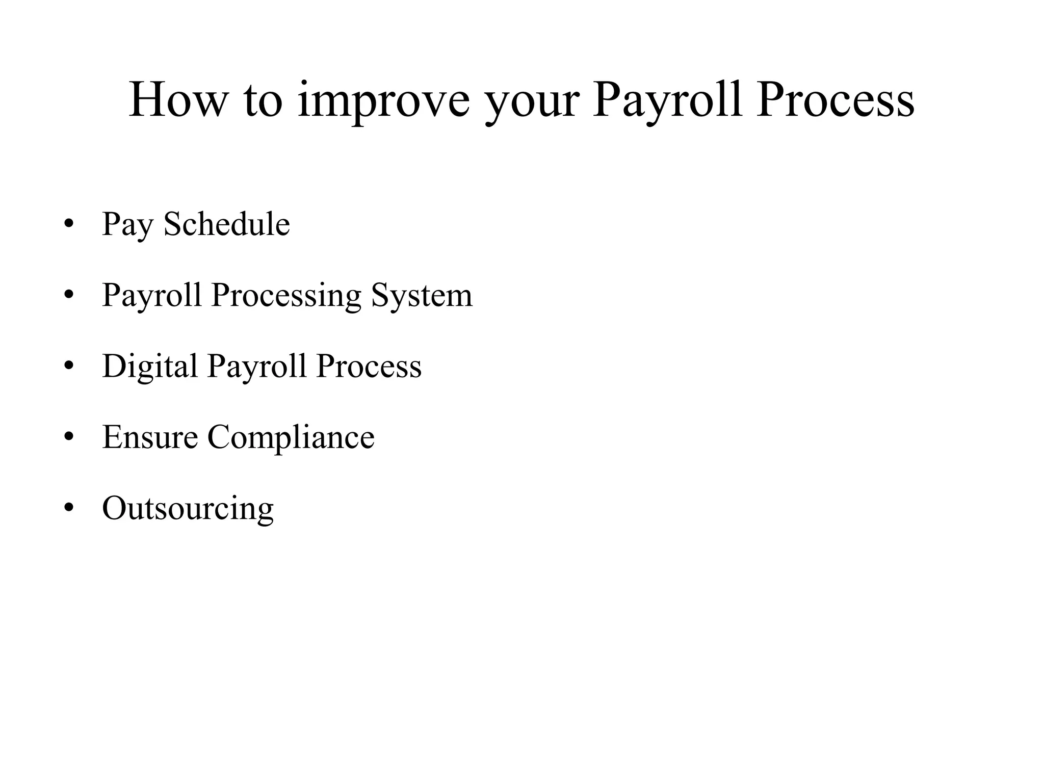 Payroll Management System Ppt