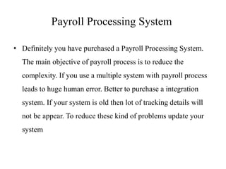 Payroll management system | PDF