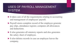 Payroll management system boo | PPTX