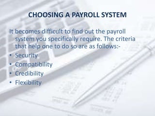 Pay roll managemnt | PPTX