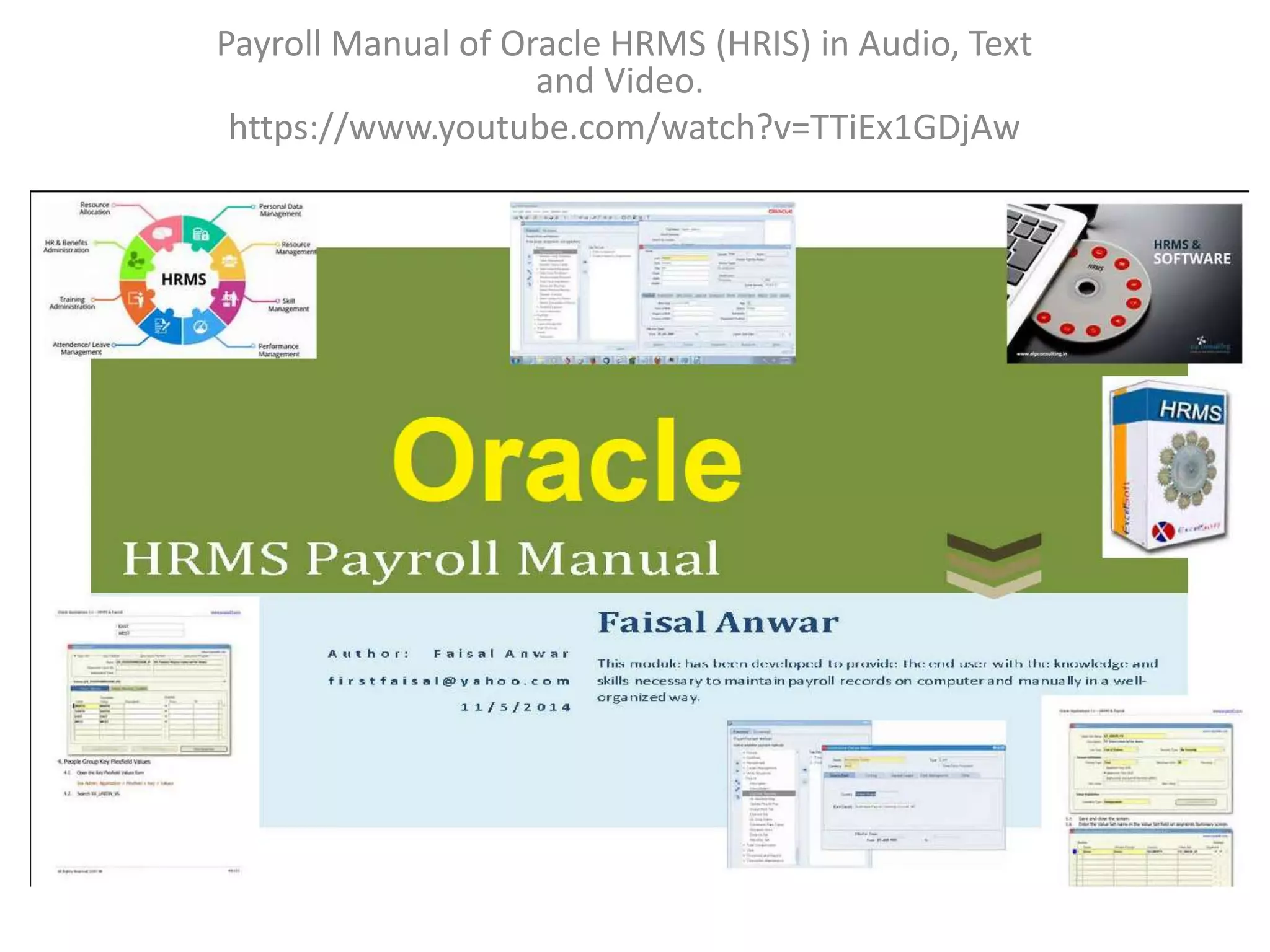 Payroll manual of hrms | PPTX | Human Resources | Business