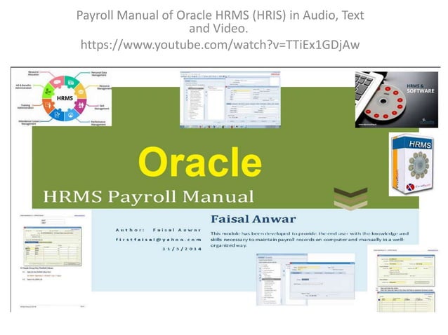 Payroll manual of hrms | PPTX