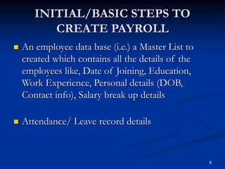 payroll ppt.ppt | Human Resources | Business