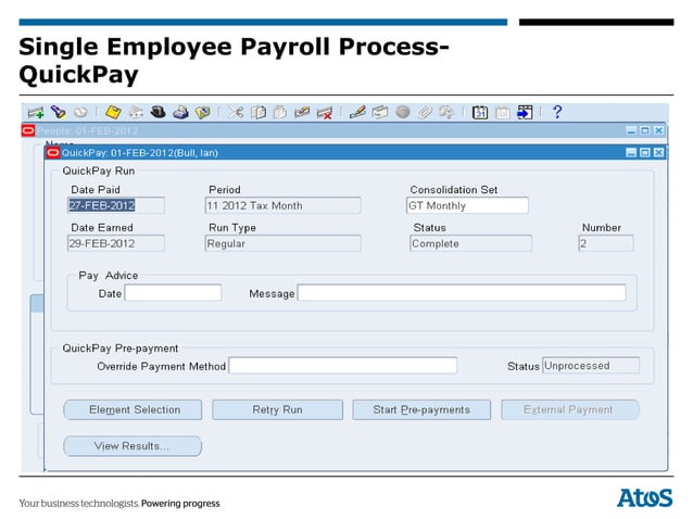 Payroll process oracle hrms | PPT