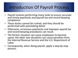 Payroll processing | PPTX