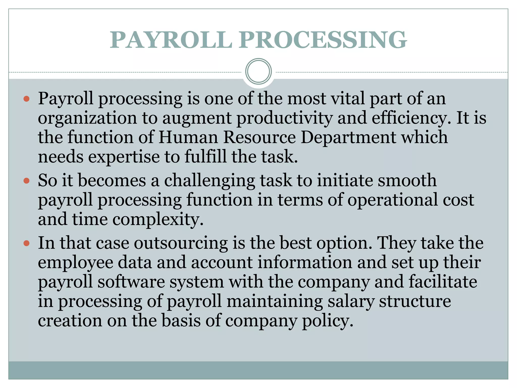 Payroll processing | PPTX