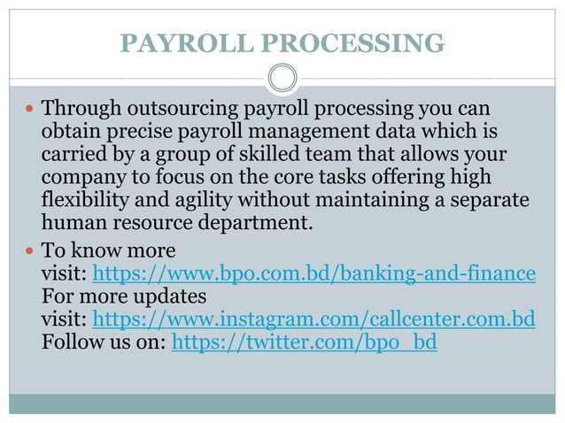 Payroll processing | PPTX