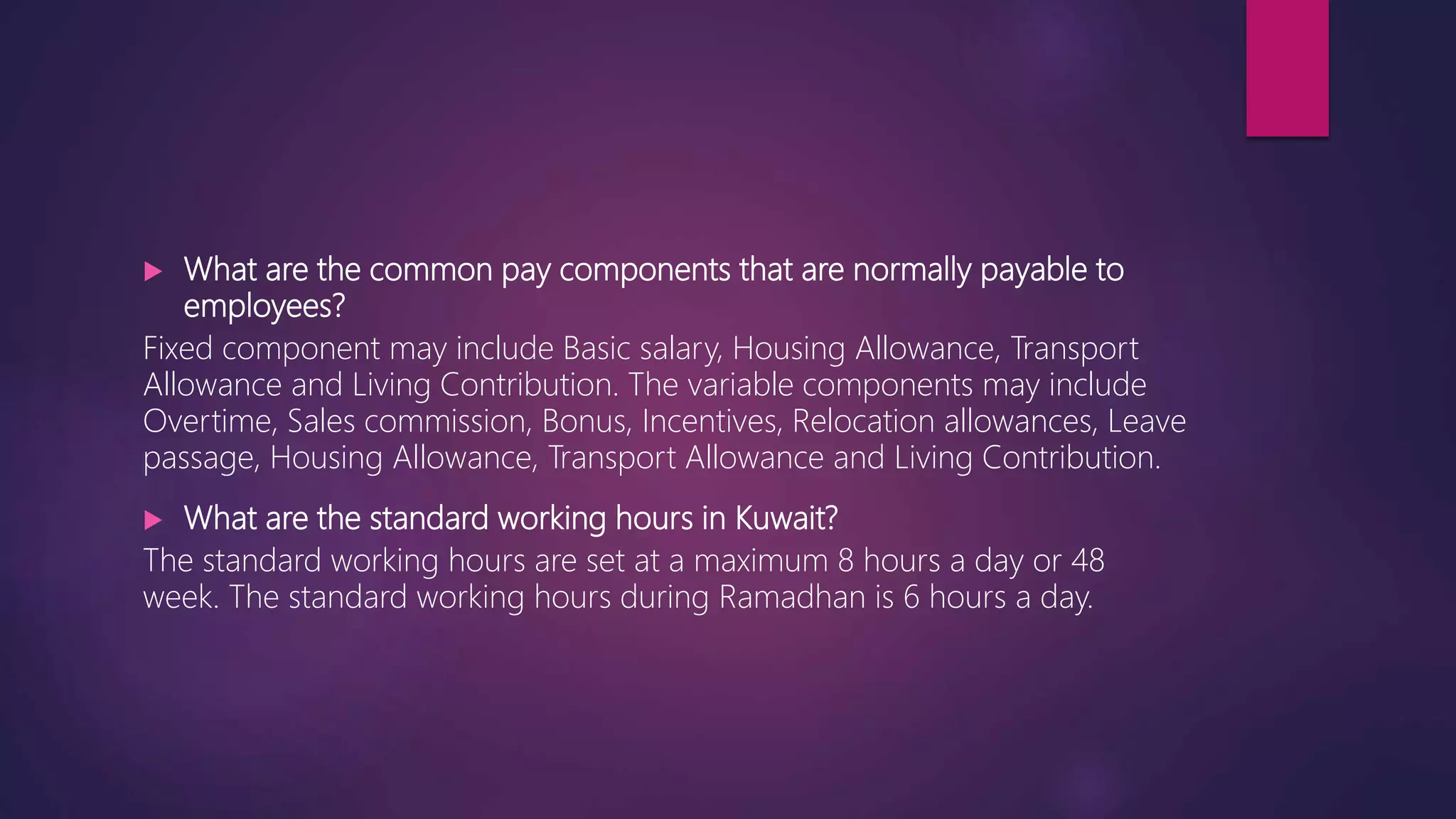 Payroll process in kuwait | PPTX