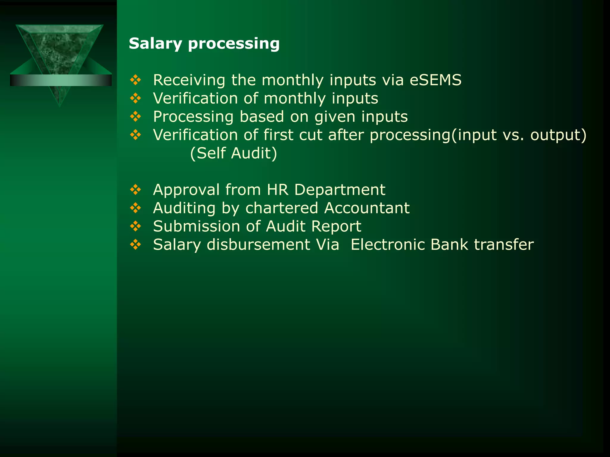 Payroll process presentation | PPSX