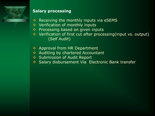 Payroll process presentation | PPSX