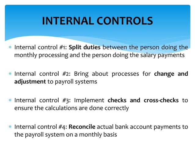 Payroll Control, Risk Management & Fraud Prevention | PPTX