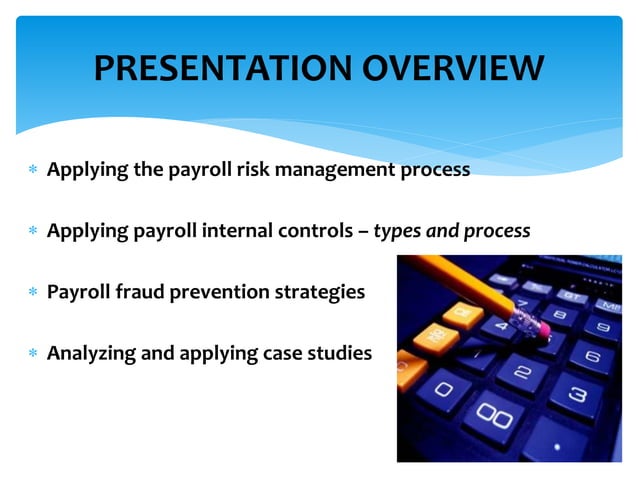 Payroll Control, Risk Management & Fraud Prevention | PPTX
