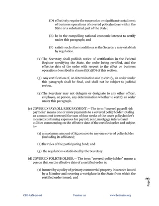 Payroll Risk Insurance Act - Proposed Statutory Text | PDF