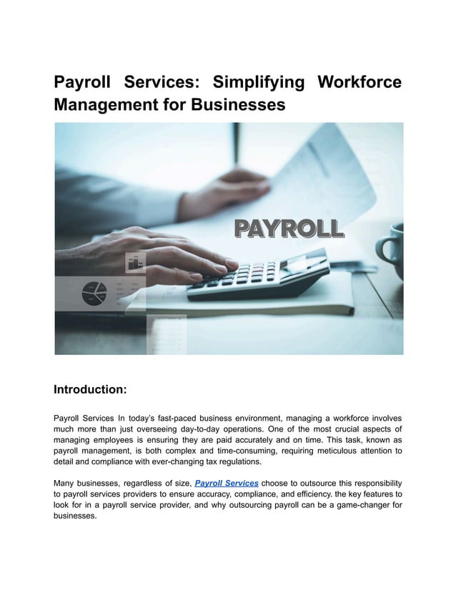 Payroll Services_ Simplifying Workforce Management for Businesses.pdf
