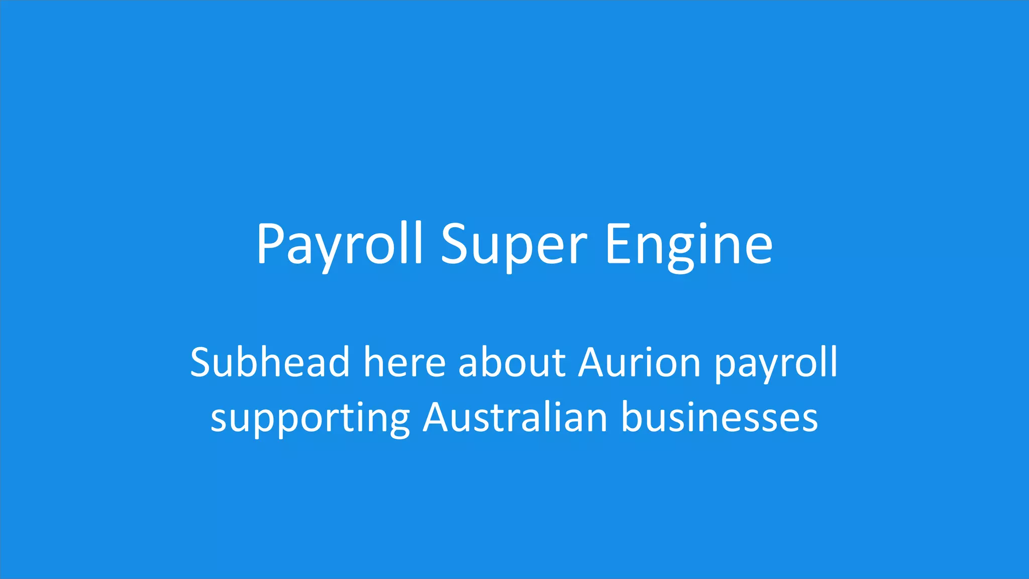 Payroll simplified | PPT