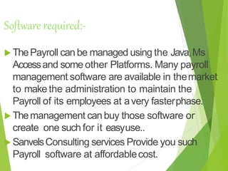 Payroll system ppt1(ads) (rohit malav) | PPT