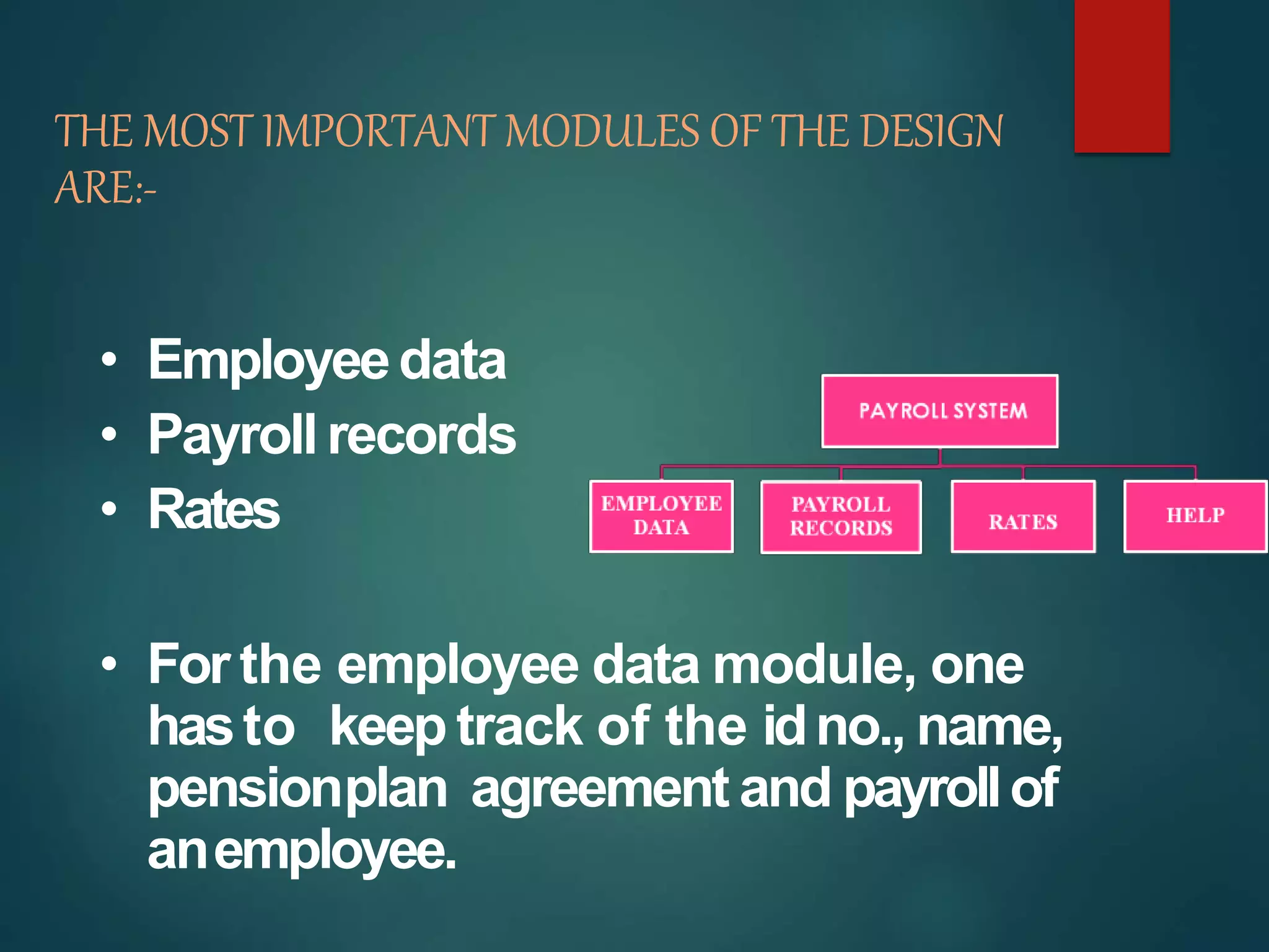 Payroll system ppt2 (rohit malav) version point 2 | PPTX
