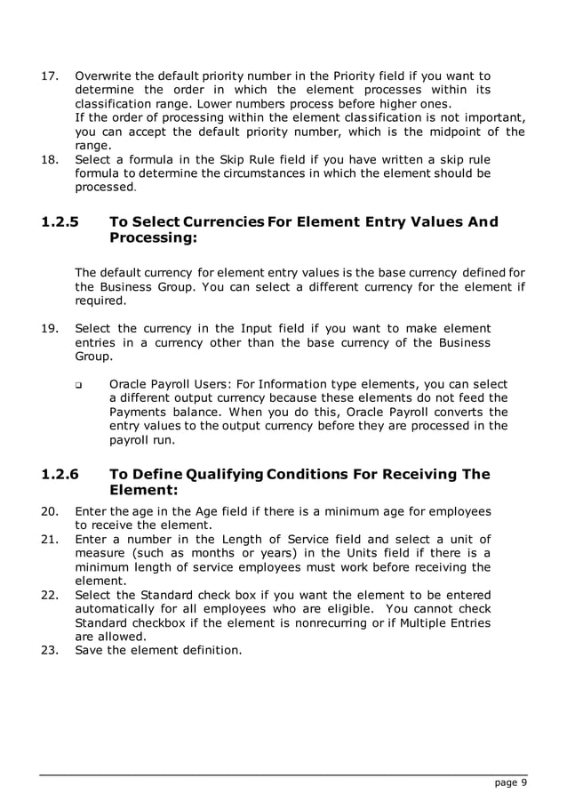 Oracle EBS R12 Payroll user manual | DOC