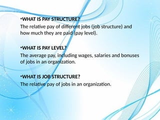 developing pay structure power point presentation | PPT