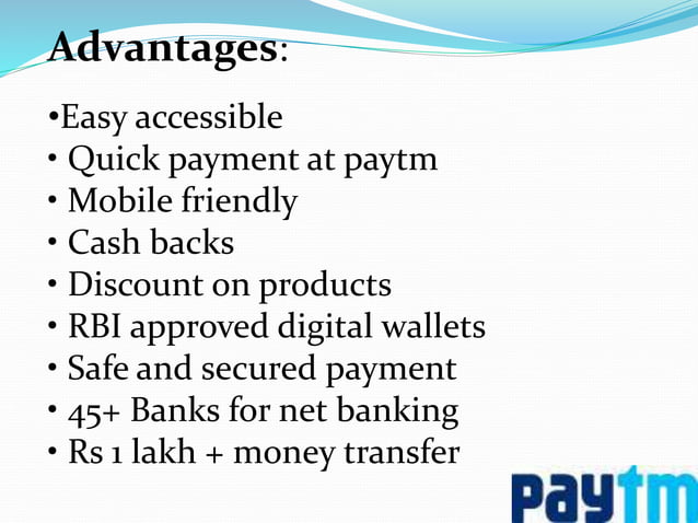 Paytm AND BUSINESS MODEL OF PAYTM | PPT