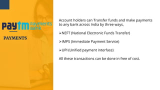 Paytm payments bank | PPTX