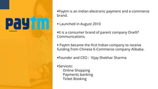 Paytm payments bank | PPTX