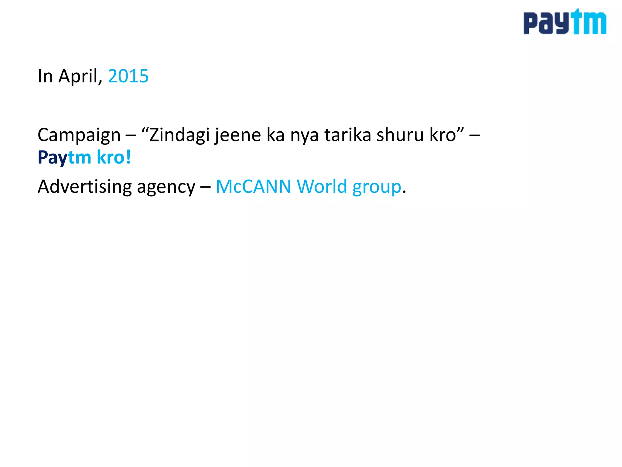 Paytm ad campaign | PPT