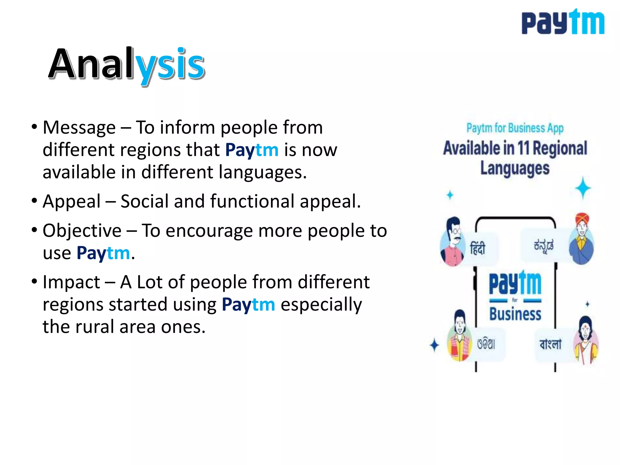 Paytm ad campaign | PPT