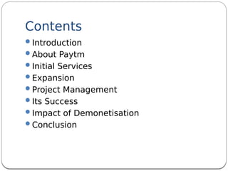 Paytm as project | PDF