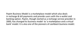 Paytm business model | PPTX