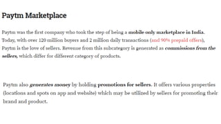 Paytm business model | PPTX