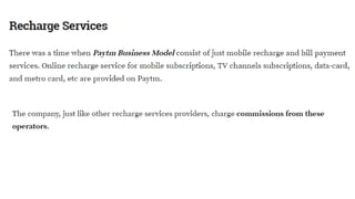 Paytm business model | PPTX