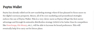 Paytm business model | PPTX