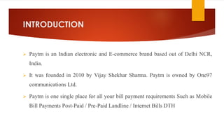 Paytm business model | PDF