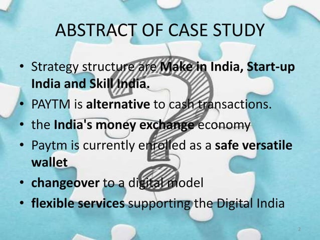 Paytm case study | PPTX | Currencies | Economy