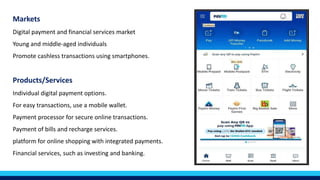 Presentation on Paytm mobile application | PPTX