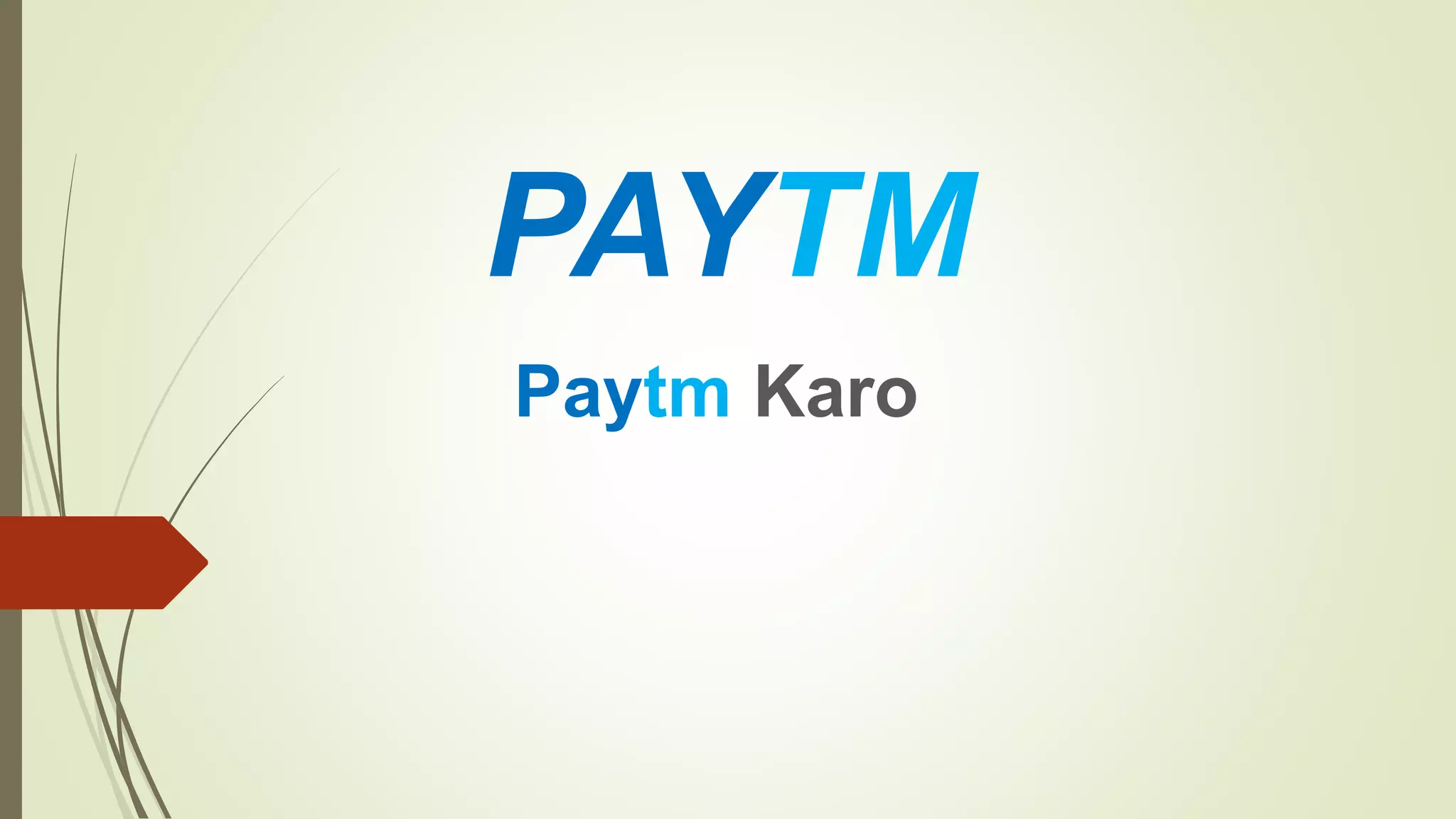 Case Study on PAYTM | PPTX