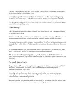 Paytm's journey from a market leading player India to a follower of its ...