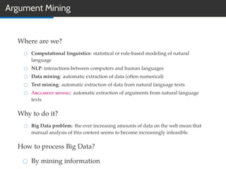 Mining Arguments from Online Debating Systems | PPT