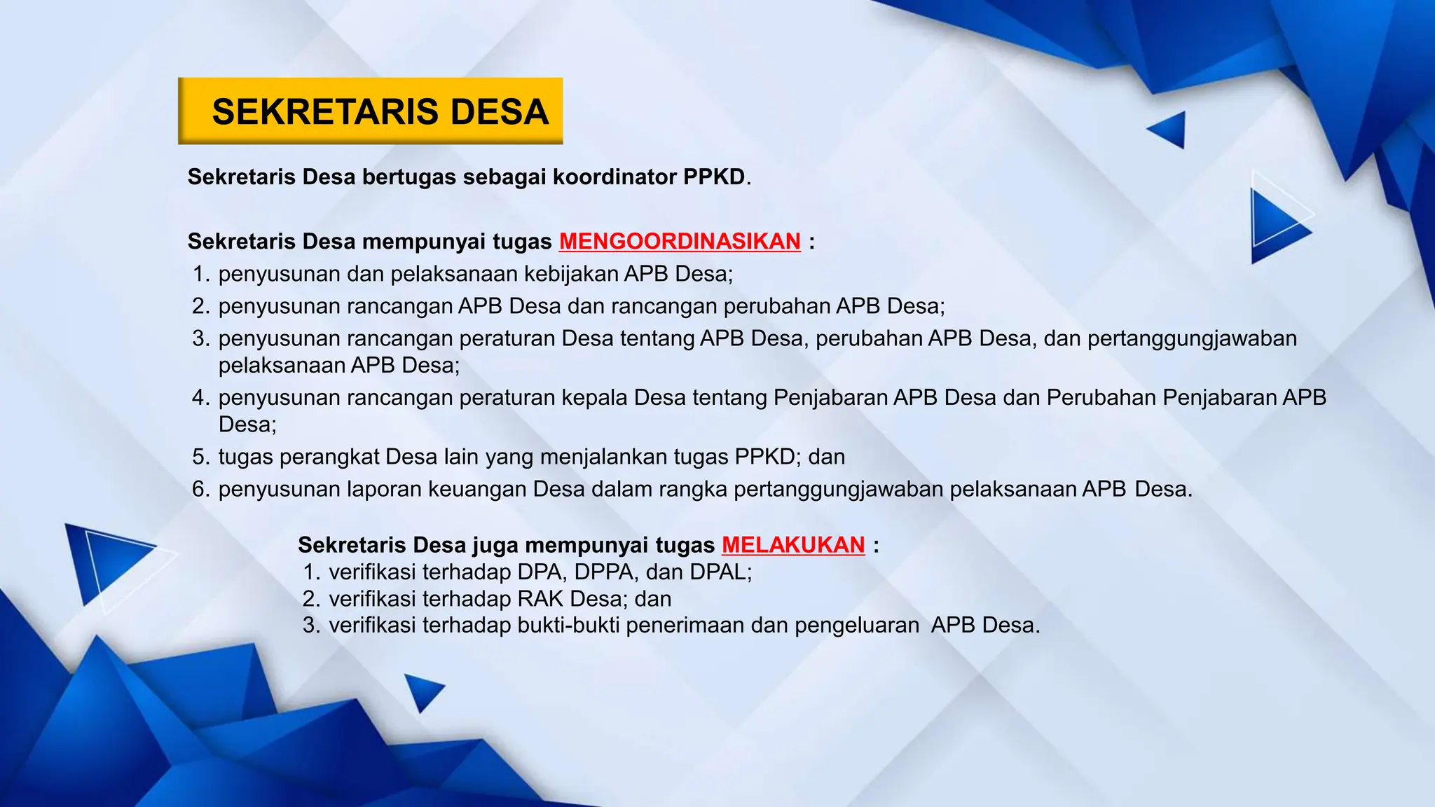 Materi Pengelolaan Keuangan desa dan aset | PPTX