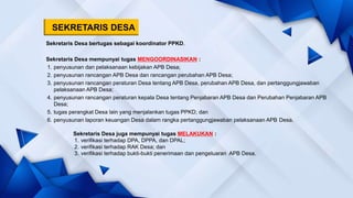Materi Pengelolaan Keuangan desa dan aset | PPTX